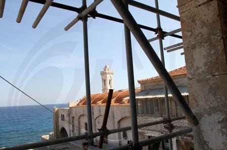 Maintenance work at the medieval chapel of Apostle Andreas in Karpasia ...