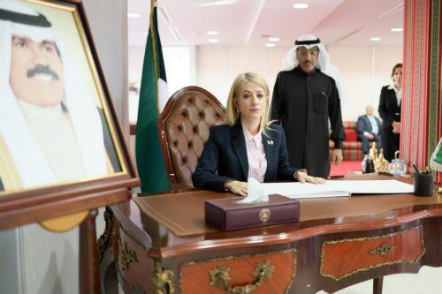 House President signs book of condolence for the late Amir of Kuwait